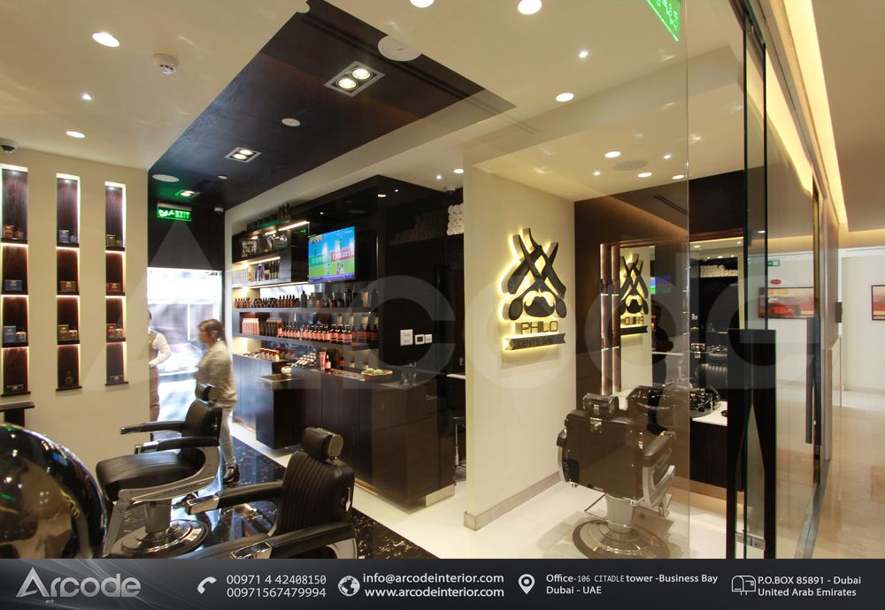 Arcode Interior > Gallery > Retails > Hair Section Design Gents Salon